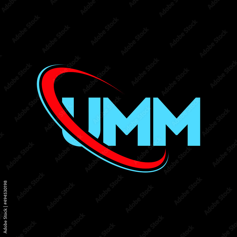 UMM logo. UMM letter. UMM letter logo design. Initials UMM logo linked ...