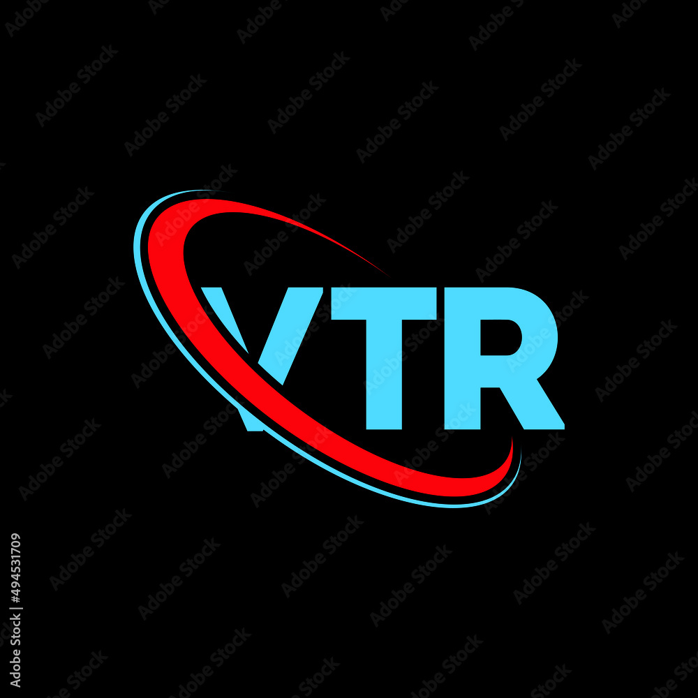 VTR logo. VTR letter. VTR letter logo design. Initials VTR logo linked ...