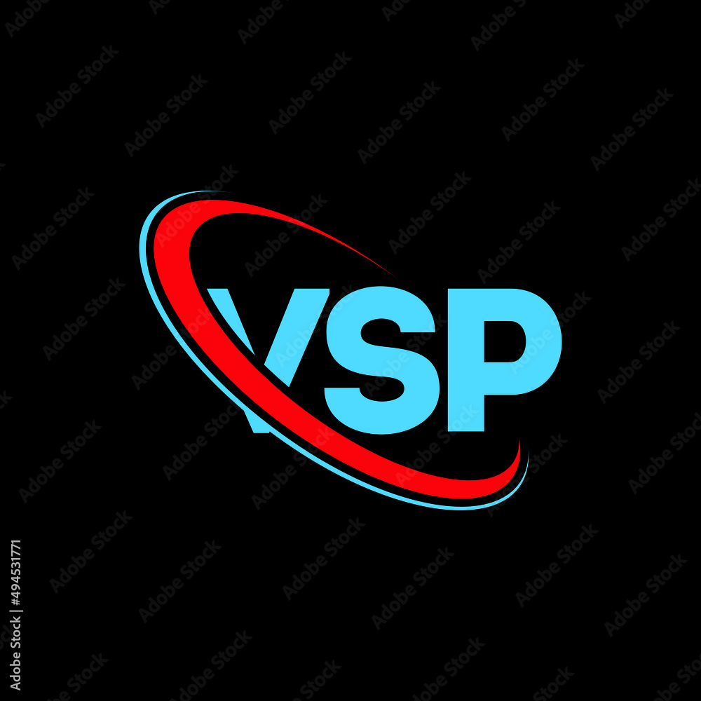 VSP logo. VSP letter. VSP letter logo design. Initials VSP logo linked ...