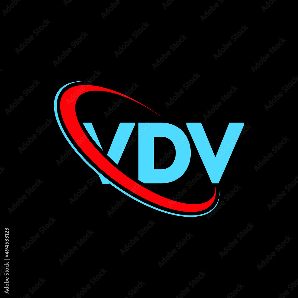 VDV logo. VDV letter. VDV letter logo design. Initials VDV logo linked ...