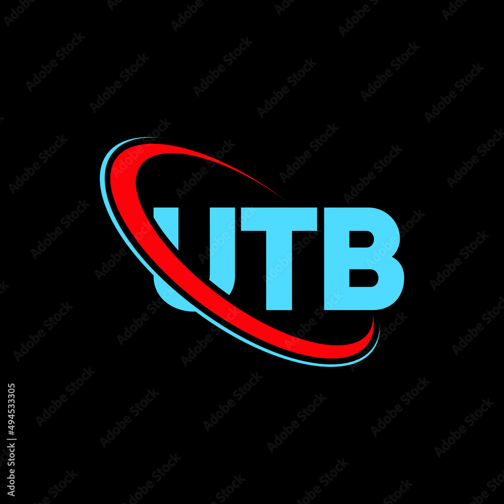 UTB logo. UTB letter. UTB letter logo design. Initials UTB logo linked ...