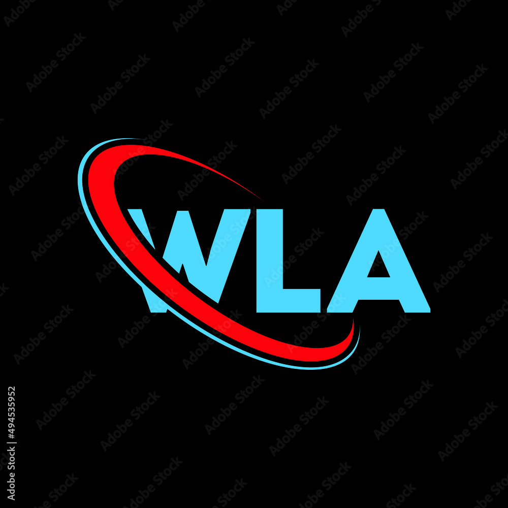 WLA logo. WLA letter. WLA letter logo design. Initials WLA logo linked ...