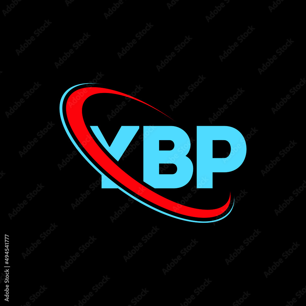 YBP logo. YBP letter. YBP letter logo design. Intitials YBP logo linked with circle and ...