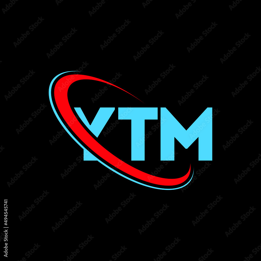 YTM logo. YTM letter. YTM letter logo design. Initials YTM logo linked ...