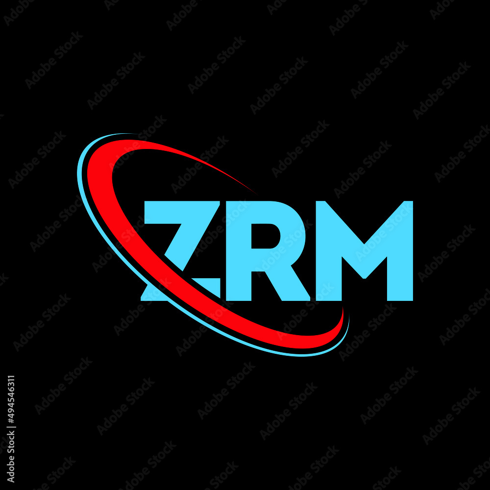 ZRM logo. ZRM letter. ZRM letter logo design. Initials ZRM logo linked ...