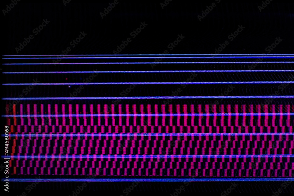 Pixelated tv screen, bad signal. TV signal failing. Abstract high ...