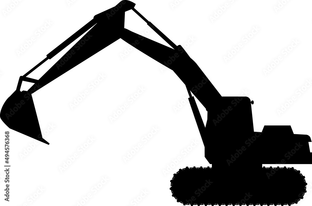 Excavator Silhouettes Excavator SVG EPS PNG Stock Vector | Adobe Stock