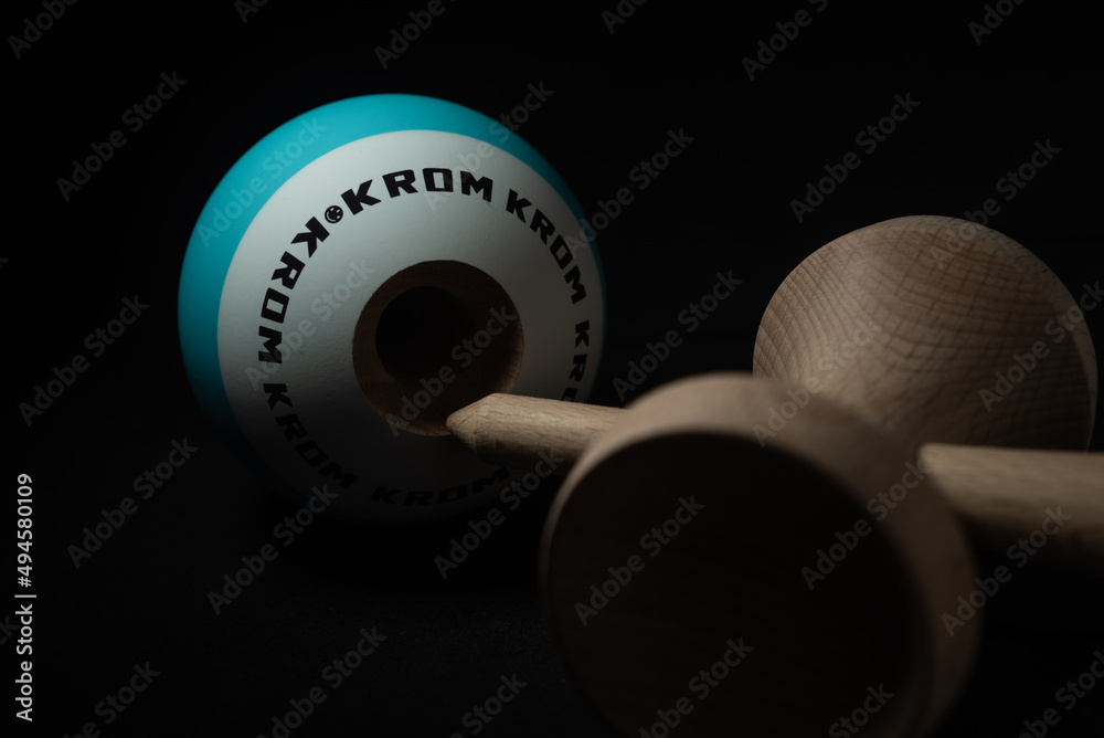 CDMX, Mexico City - March 2022 kendama, is a traditional Japanese skill ...