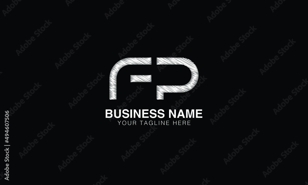 FP P fp initial logo | initial based abstract modern minimal creative ...