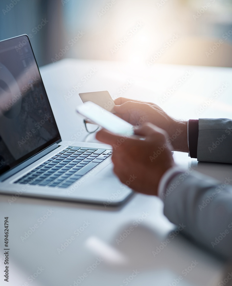 Banking couldnt be more efficient. Cropped shot of an unrecognizable ...