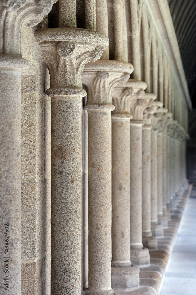 Rocket island, famous sanctuary abbey Monastery fortress Mont Saint ...