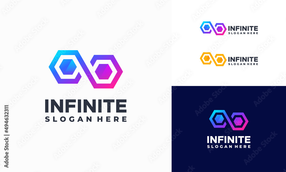 Vetor de Modern Infinity Logo designs vector, Infinity Symbol icon ...
