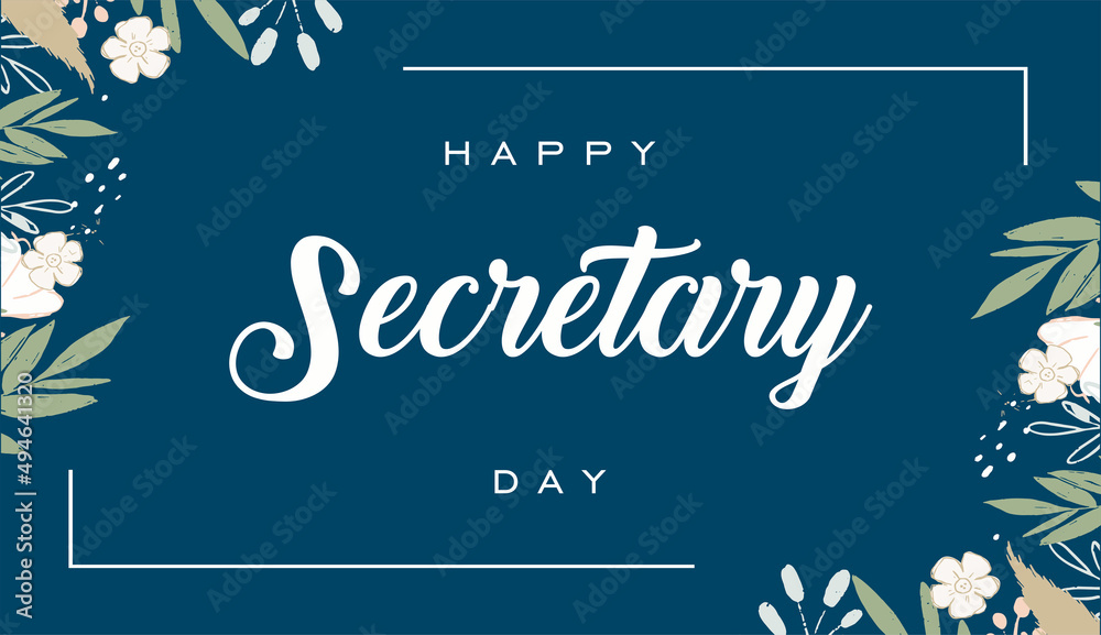 Secretary Day or Admin Day. Holiday concept. Template for background ...