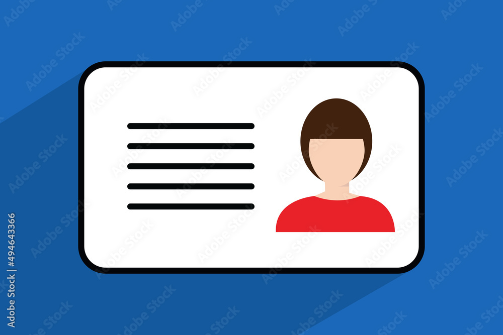 Id card background. Authorisation document required. Business card ...