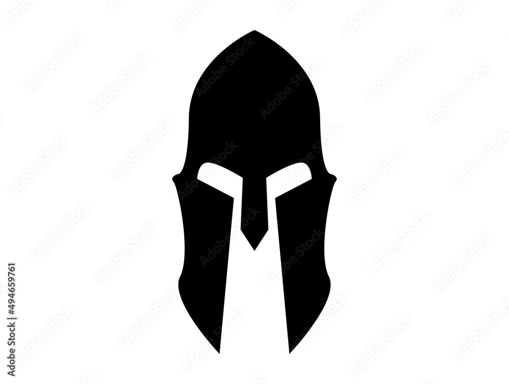 gladiator roman mask symbol logo vector Stock Vector | Adobe Stock