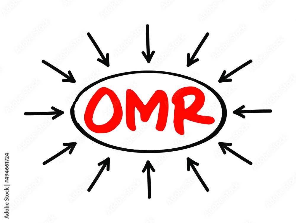 OMR Optical Mark Recognition - process of reading information that ...