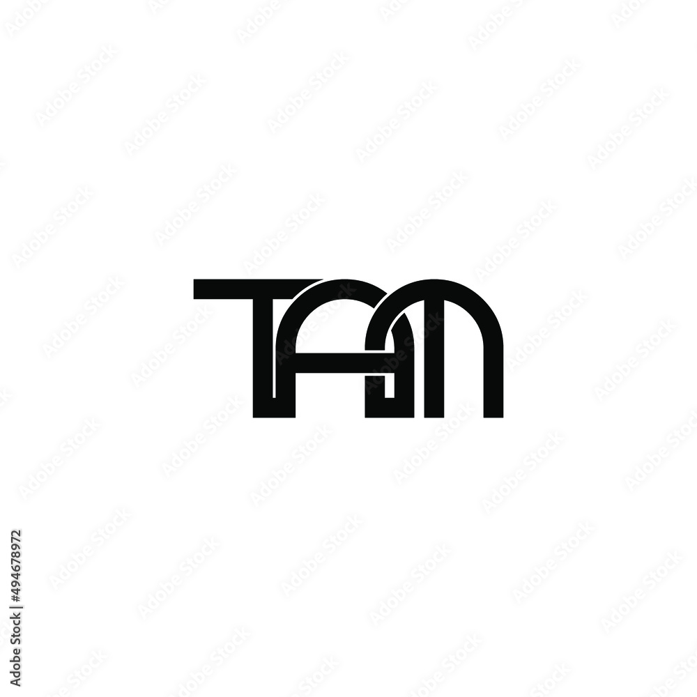 tam letter original monogram logo design Stock Vector | Adobe Stock