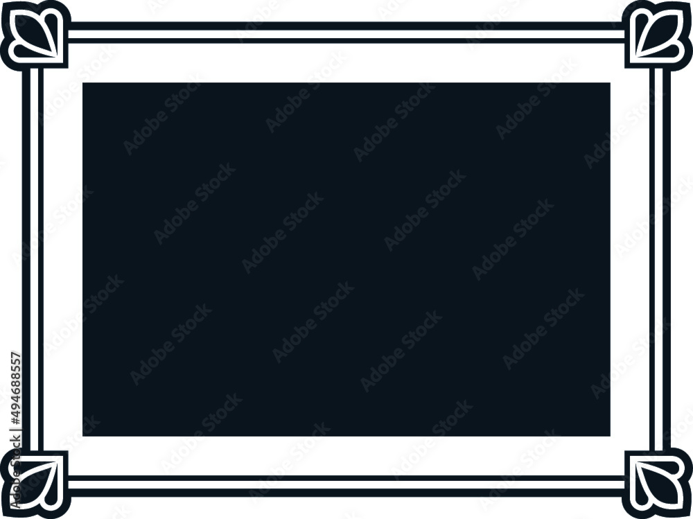 Border frame. Vector picture art frame isolated on white background ...