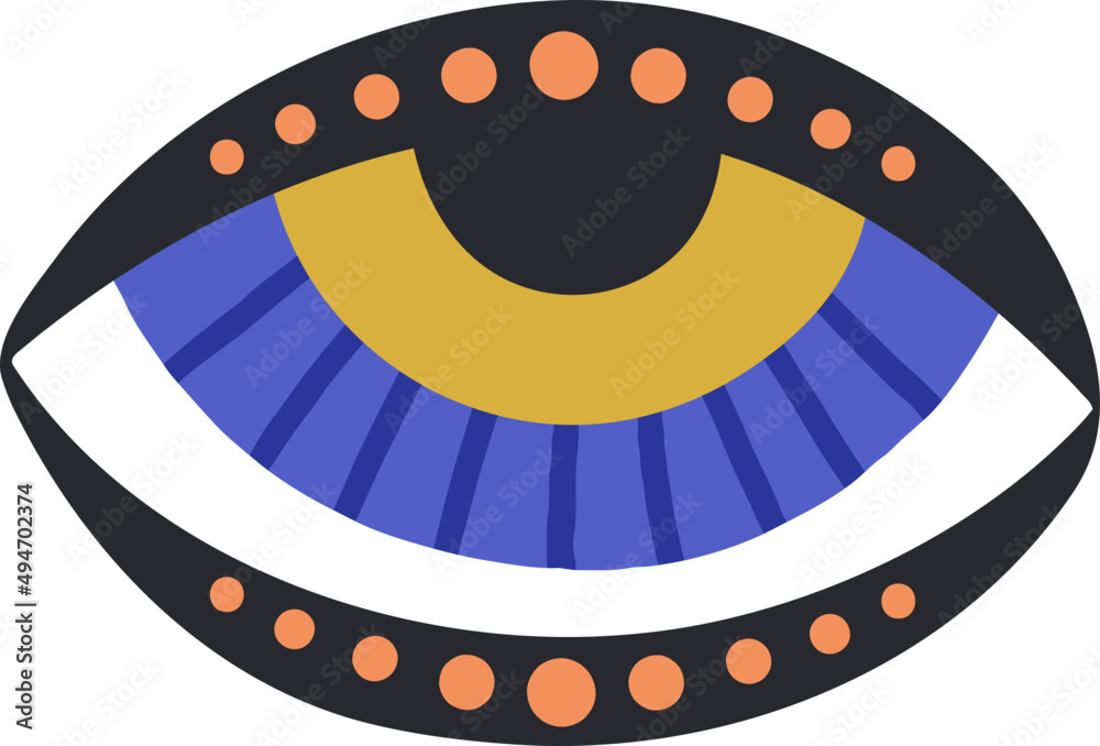 Magic Eye Doodle Illustration Stock Vector | Adobe Stock