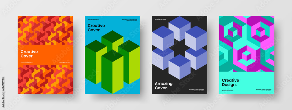 Simple handbill vector design illustration composition. Clean mosaic ...