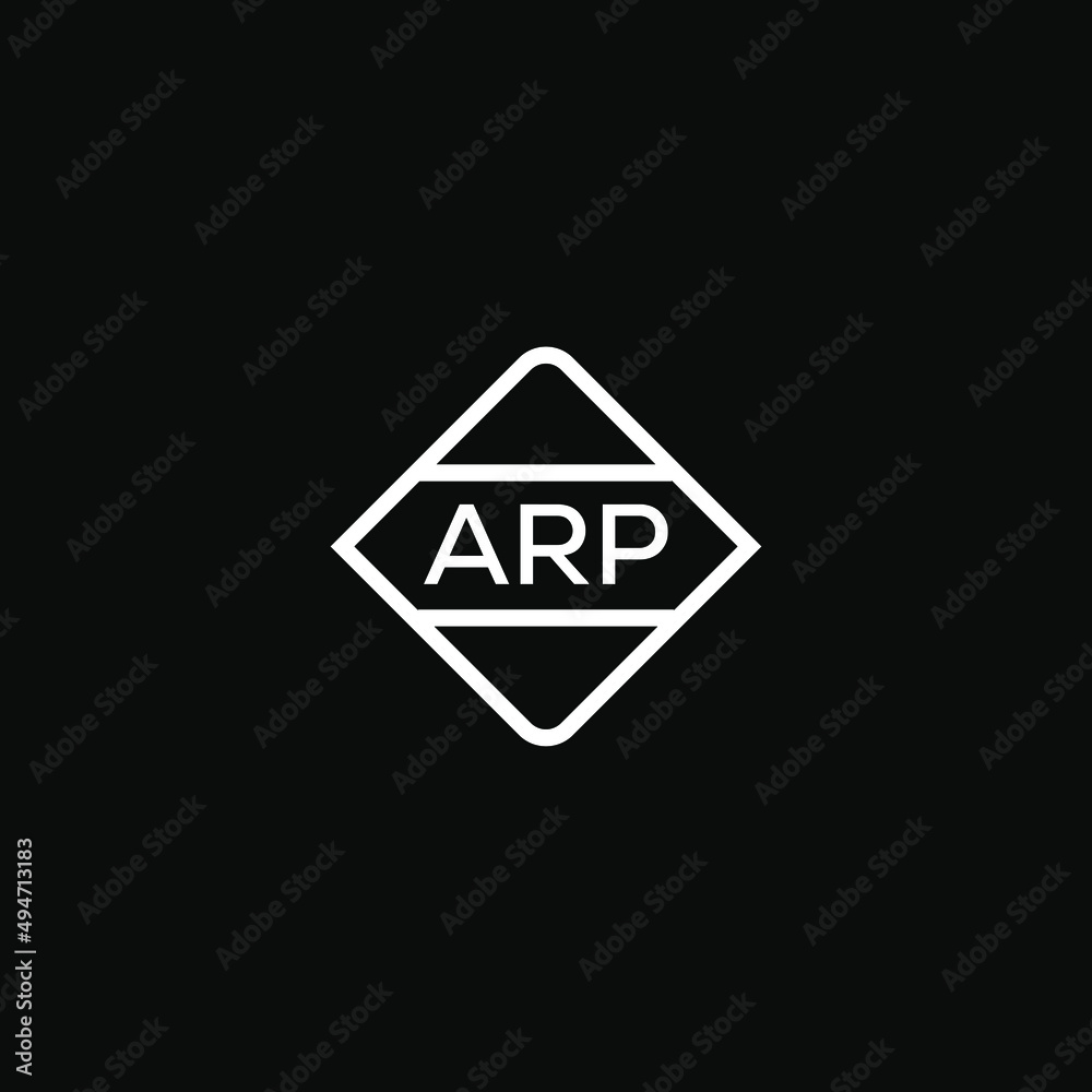 ARP letter design for logo and icon.ARP monogram logo.vector ...