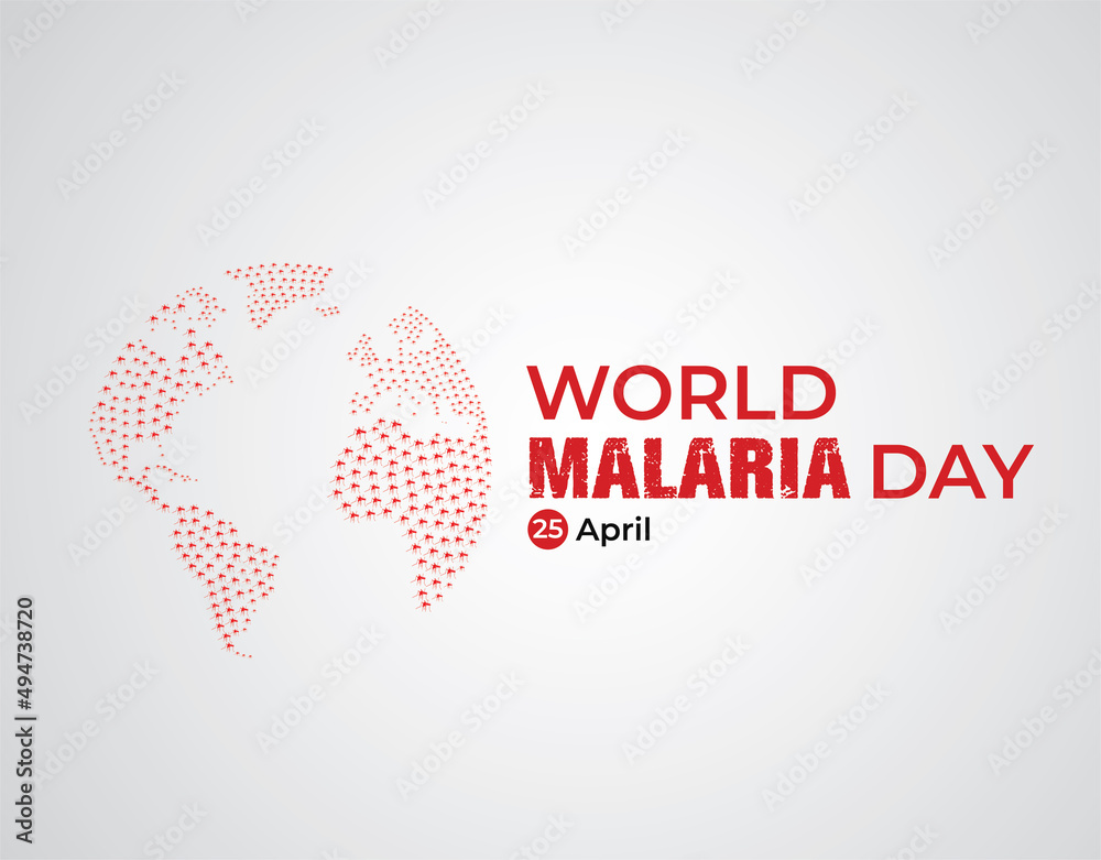 World Malaria Day. Template for background, banner, card, poster. Stock ...