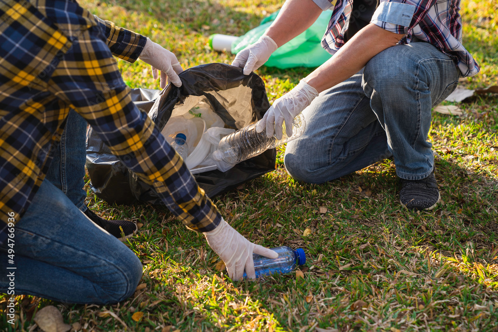Collecting the garbage and separating waste to freshen the problem of ...