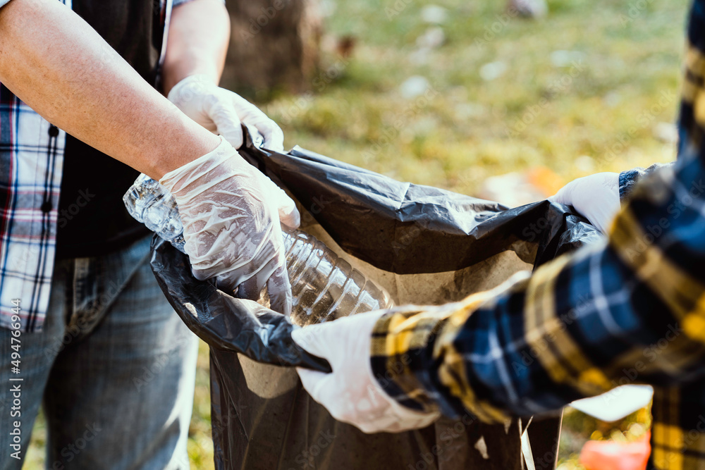 Collecting the garbage and separating waste to freshen the problem of ...