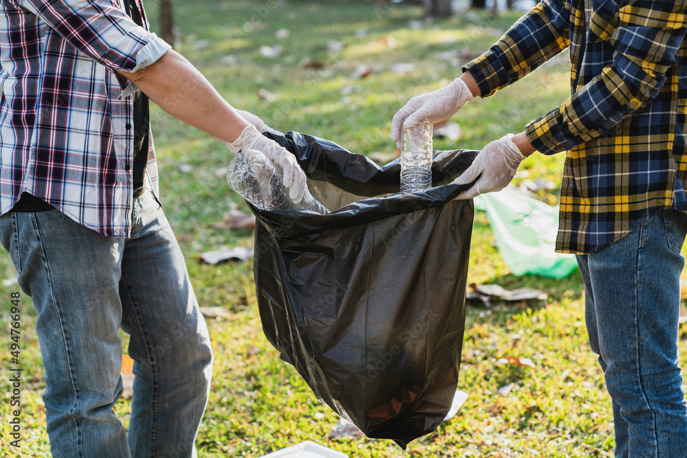 Collecting the garbage and separating waste to freshen the problem of ...