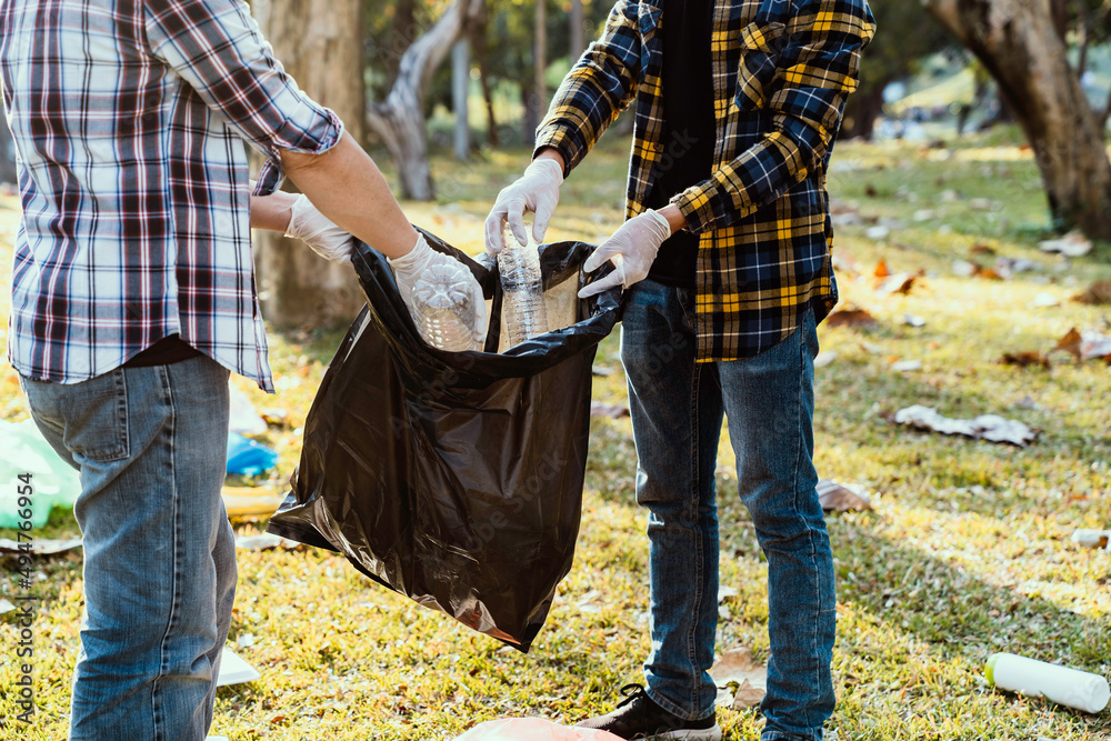 Collecting the garbage and separating waste to freshen the problem of ...