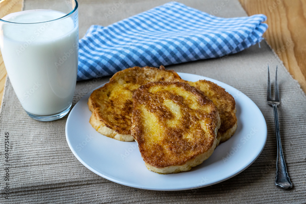 French toast - Przenice - slices of bread soaked in beaten eggs and ...