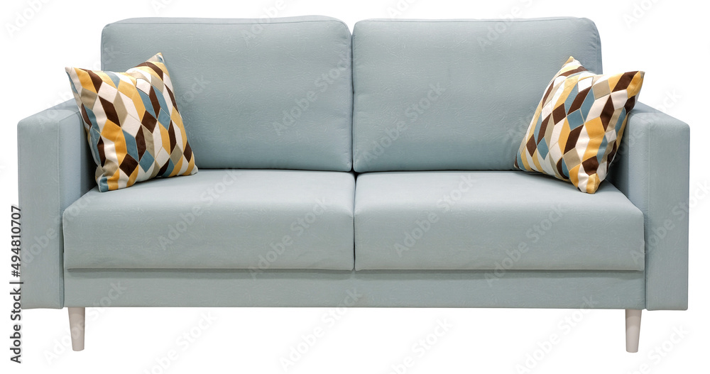 Sofa isolated on white background. Back view. Including clipping path ...