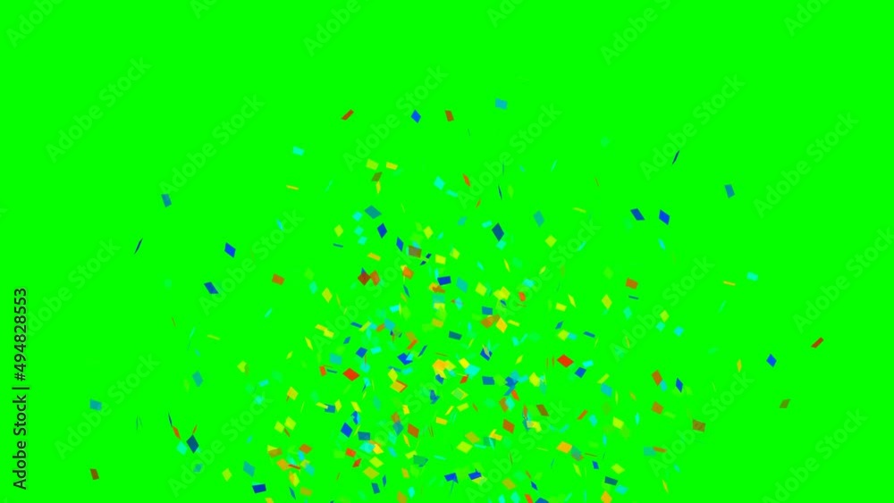 Colorful confetti paper explosion cannon party and birthday celebration ...