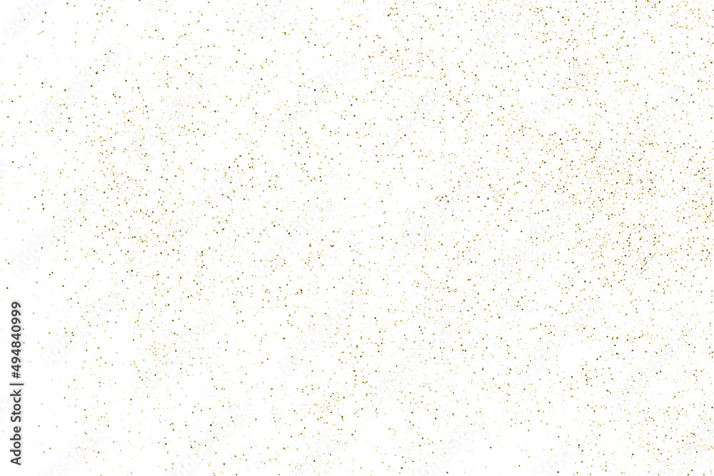 Gold Glitter Texture Isolated On White. Goldish Color Sequins ...