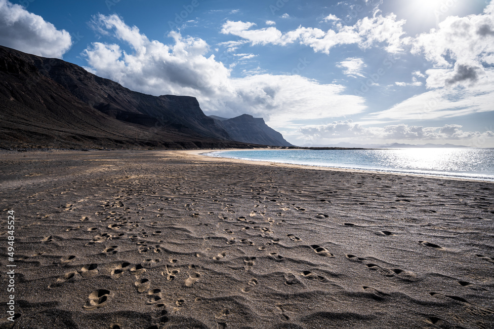 Playa del risco Lanzarote Stock Photo | Adobe Stock