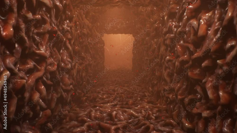 A creepy, bloody cave inhabited by creepy, nightmarish creatures. The ...