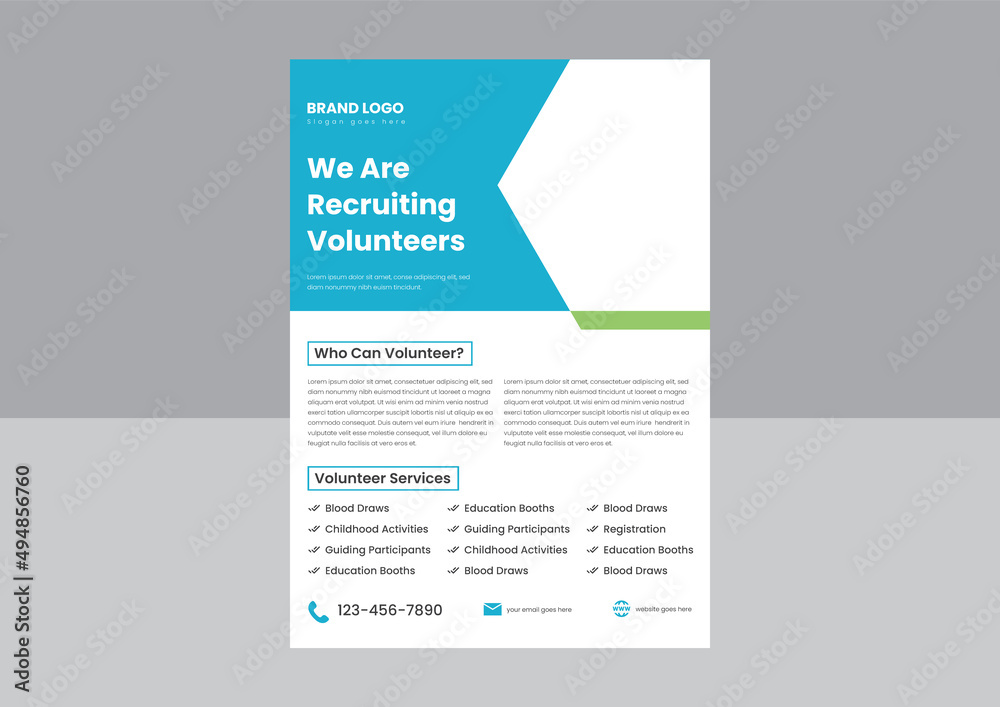 Volunteers needed flyer poster design template. we are looking for a ...
