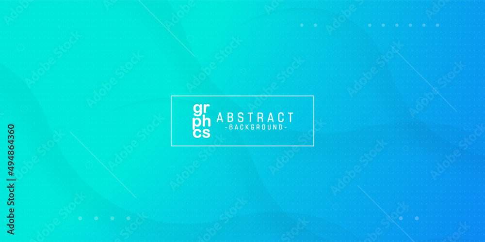Abstract blue green gradient illustration background with simple ...