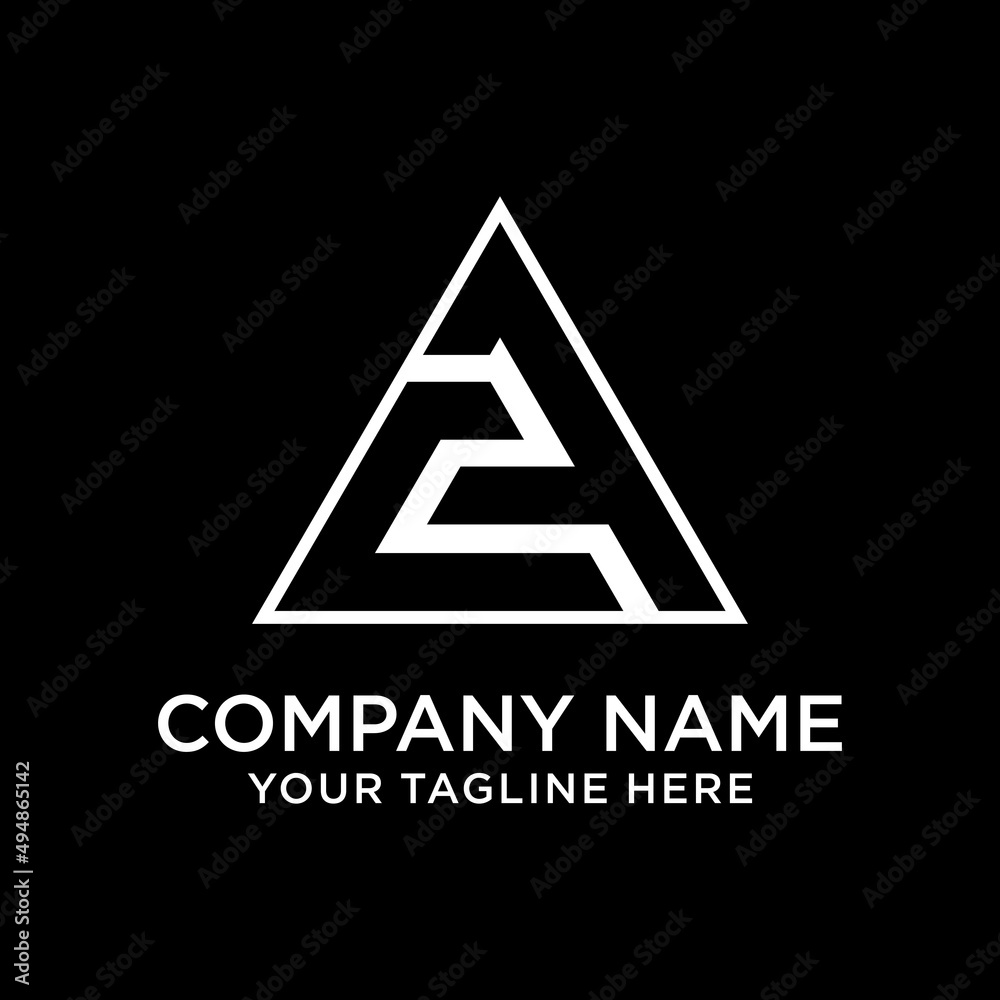 letter CA triangle logo design vector template Stock Vector | Adobe Stock