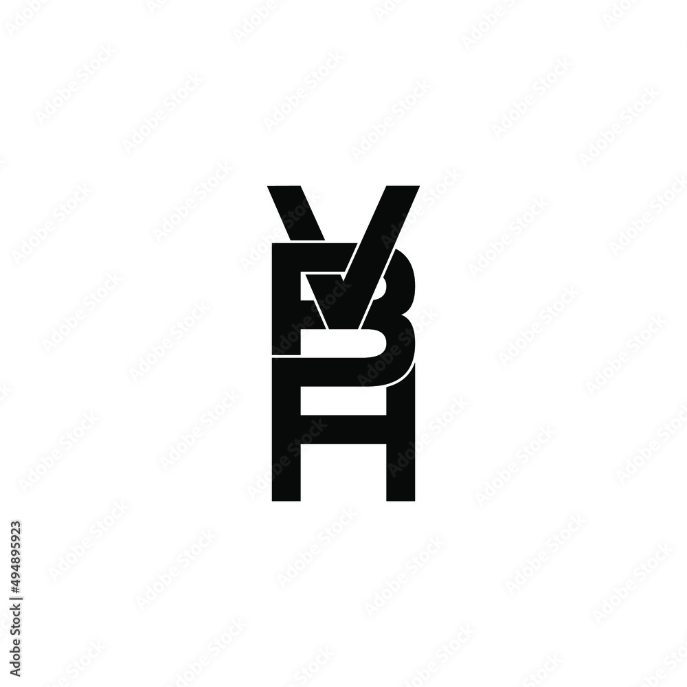 vbh letter original monogram logo design Stock-Vektorgrafik | Adobe Stock