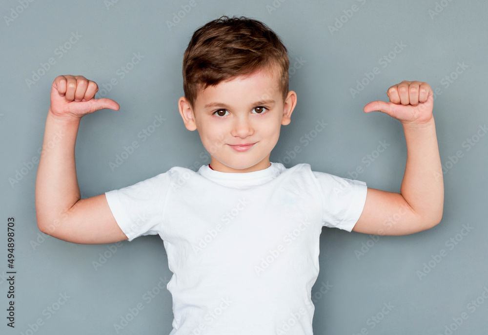 Child Pointing To Self