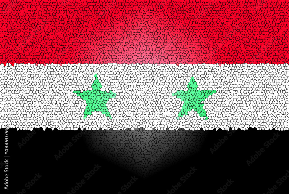 Syria flag. SY national banner. Syria patriotism symbol. State banner ...