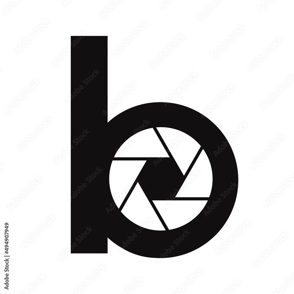 Initial Letter B Photography Logo Camera lens Concept. Photography Logo ...