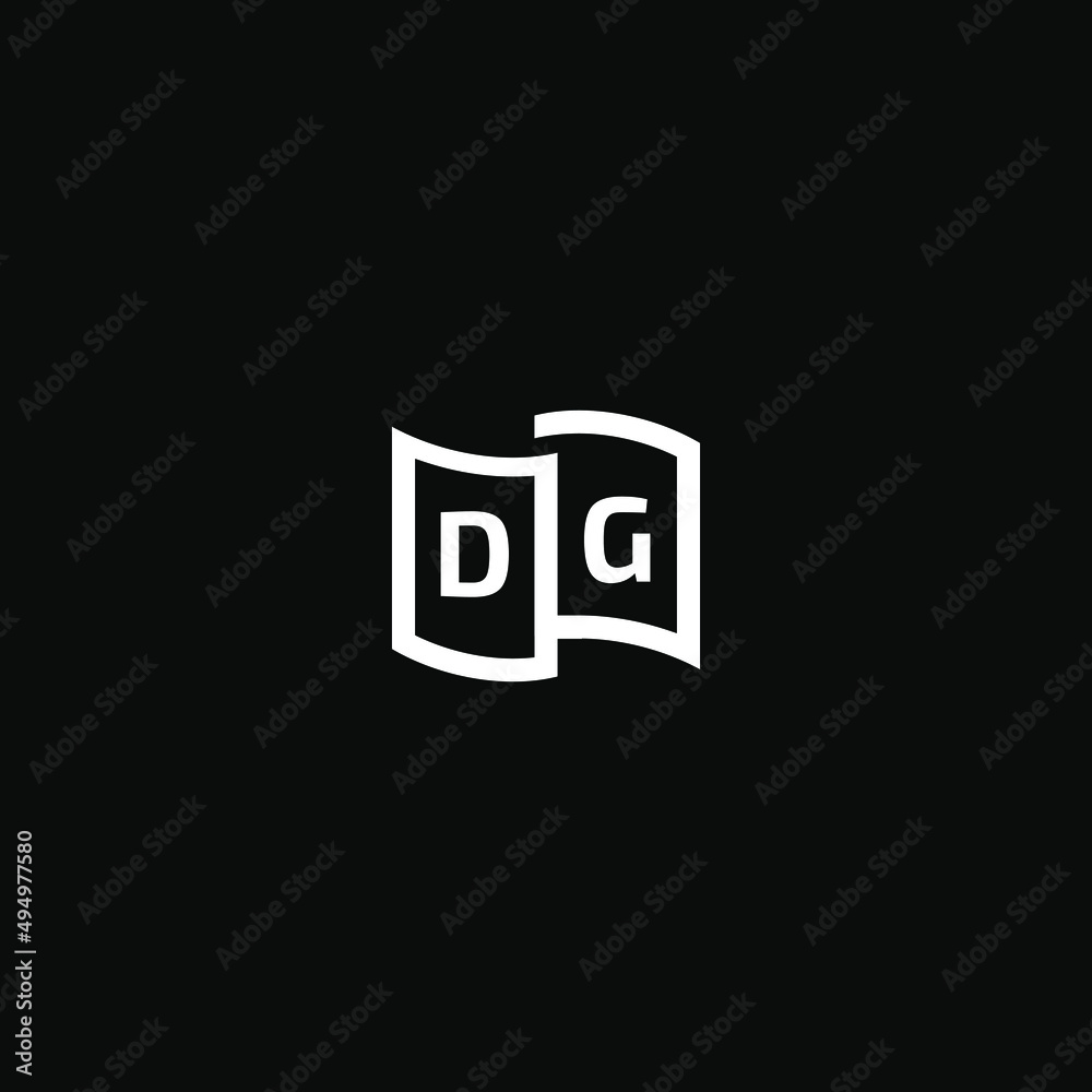 DG letter design for logo and icon.DG monogram logo.vector illustration ...