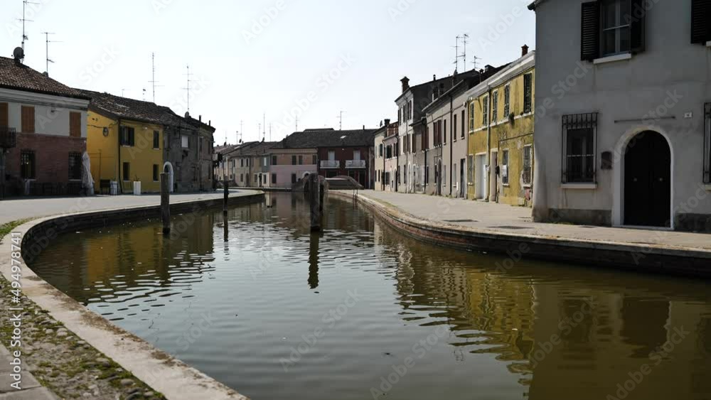 Comacchio, Ferrara - March 2022 - the "little Venice", a lagoon city ...