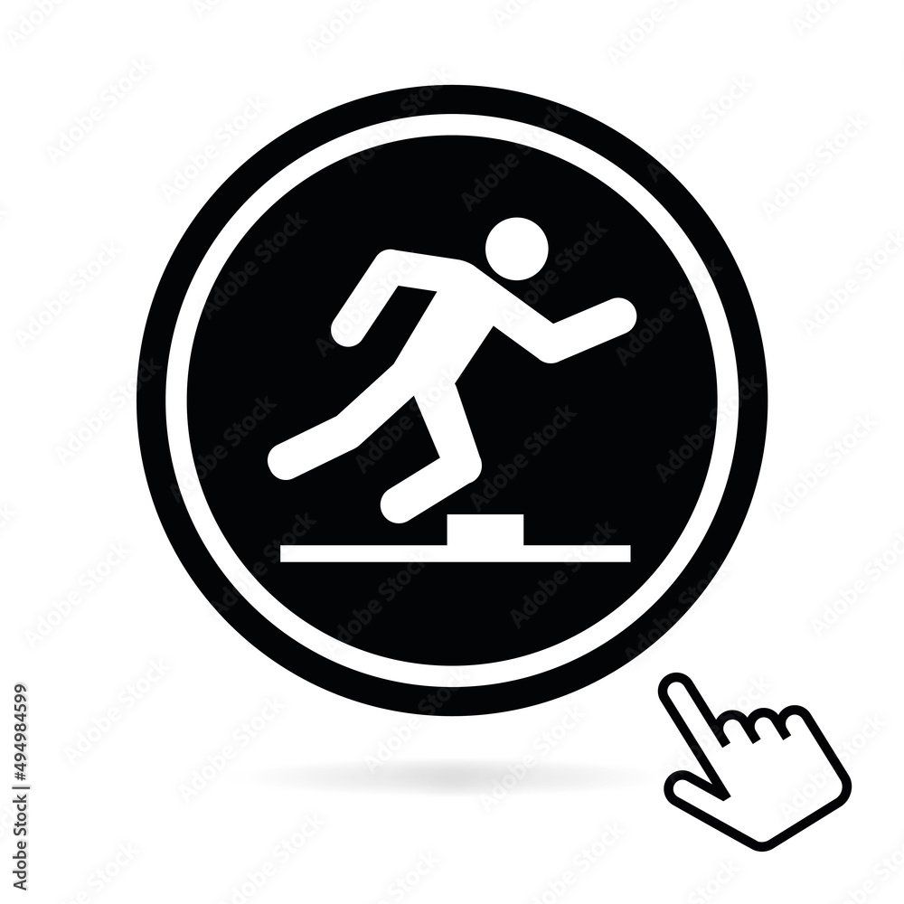 Logo risque de chute. Stock Vector | Adobe Stock