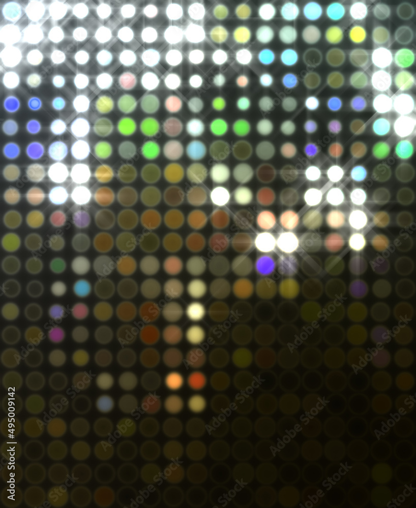 Glowing pattern wallpaper. Glamour background of colorful lights with ...