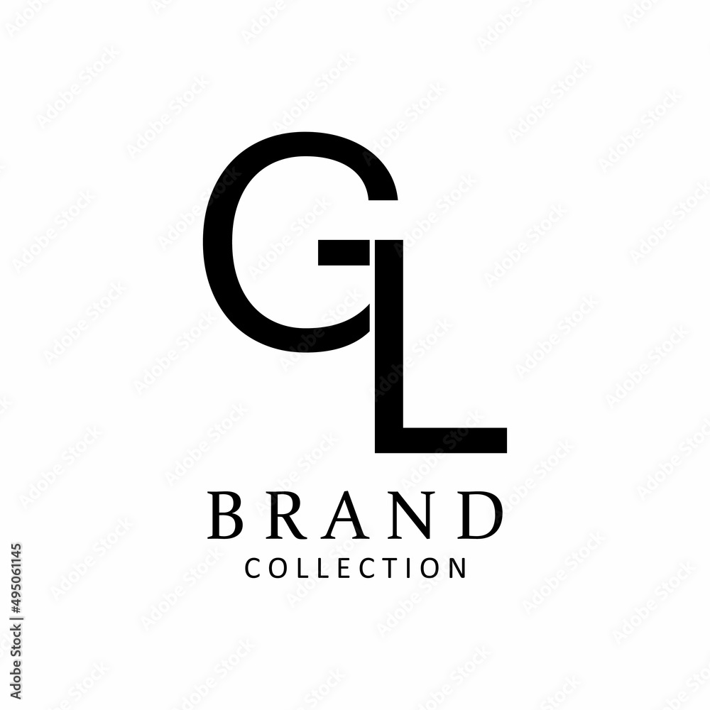 Letter GL vector logo design symbol icon emblem Stock Vector | Adobe Stock