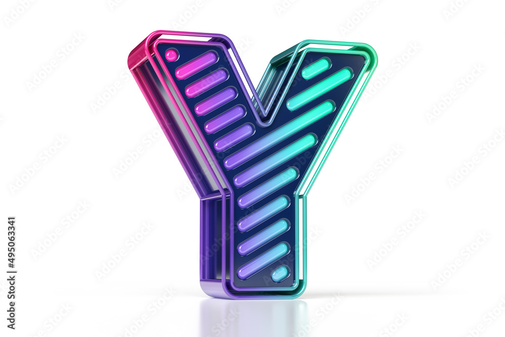 The Letter Y In Purple