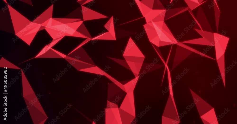 Abstract light black dark red polygon geometric motion graphics ...